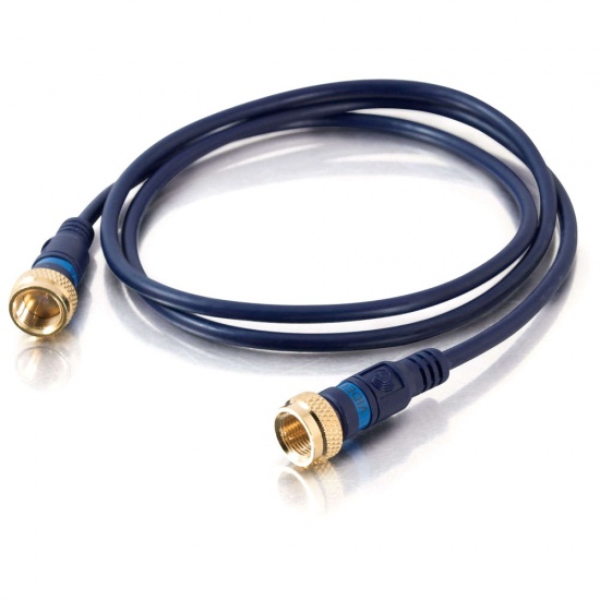 75-Ohm Mini-Coaxial Cable with F-Type Connectors (50 Ft)