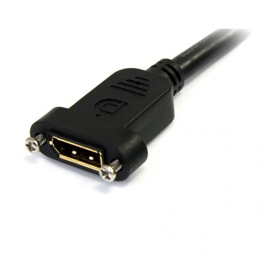 StarTech 3FT 20 Pin DisplayPort Male to DisplayPort Female Cable - Black