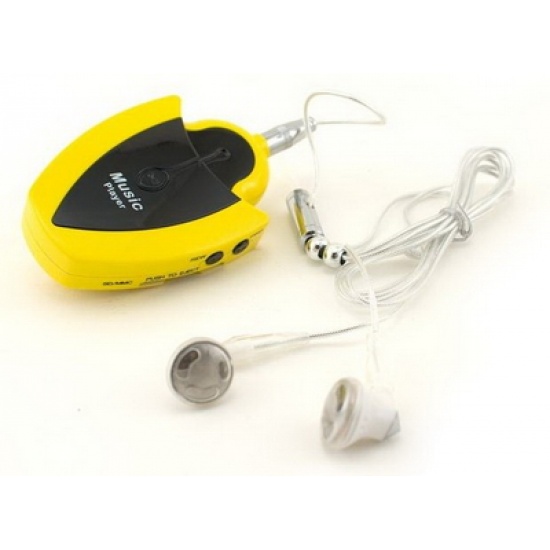 NEON MP3 Music Player with SD/MMC slot (Yellow/Black) w/USB cable and ...