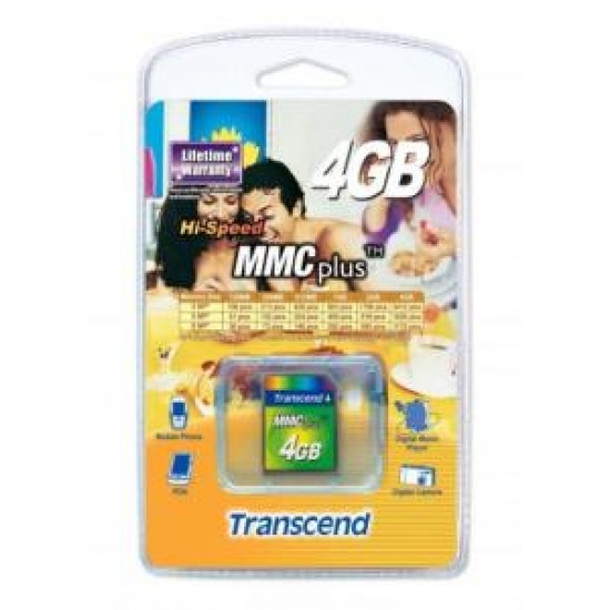 4GB Transcend MMC Plus MultiMedia Card