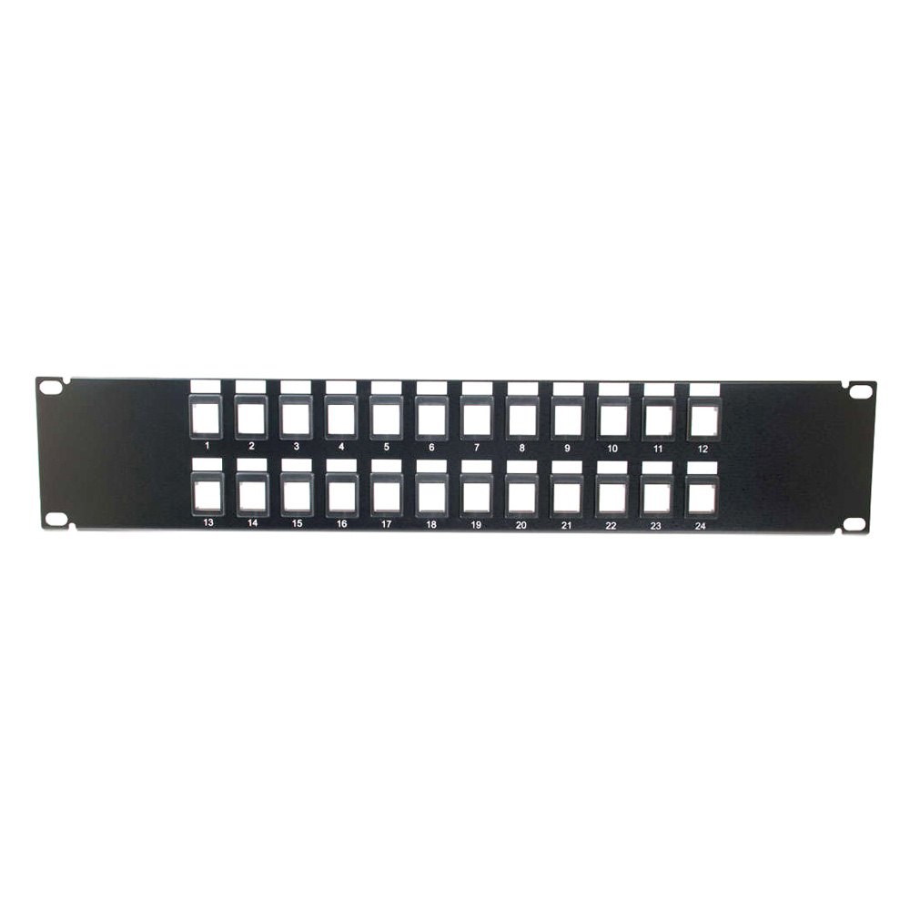 C2G Blank Keystone/Multimedia 24-Port 2U Patch Panel