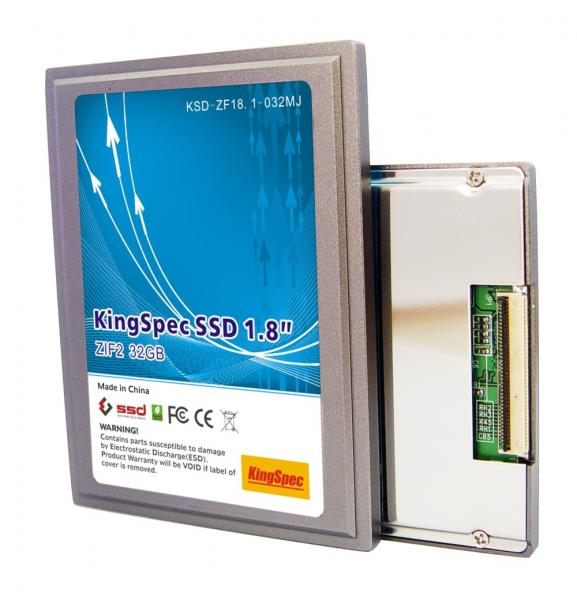 32GB KingSpec 1.8" ZIF 40-pin SSD Solid State Disk (MLC)