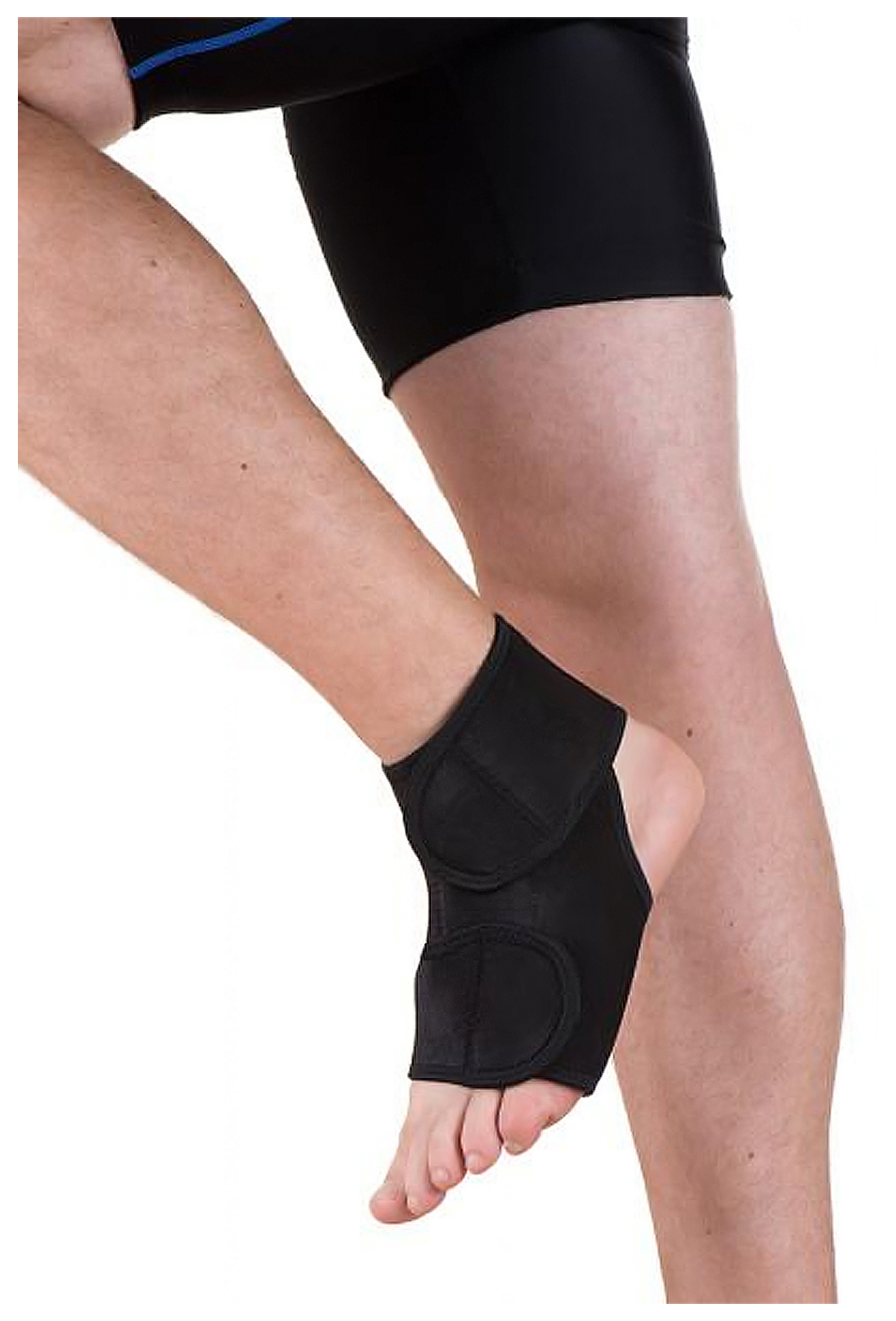 EyezOff Neoprene Ankle Support with Velcro Closing, One Size, Black