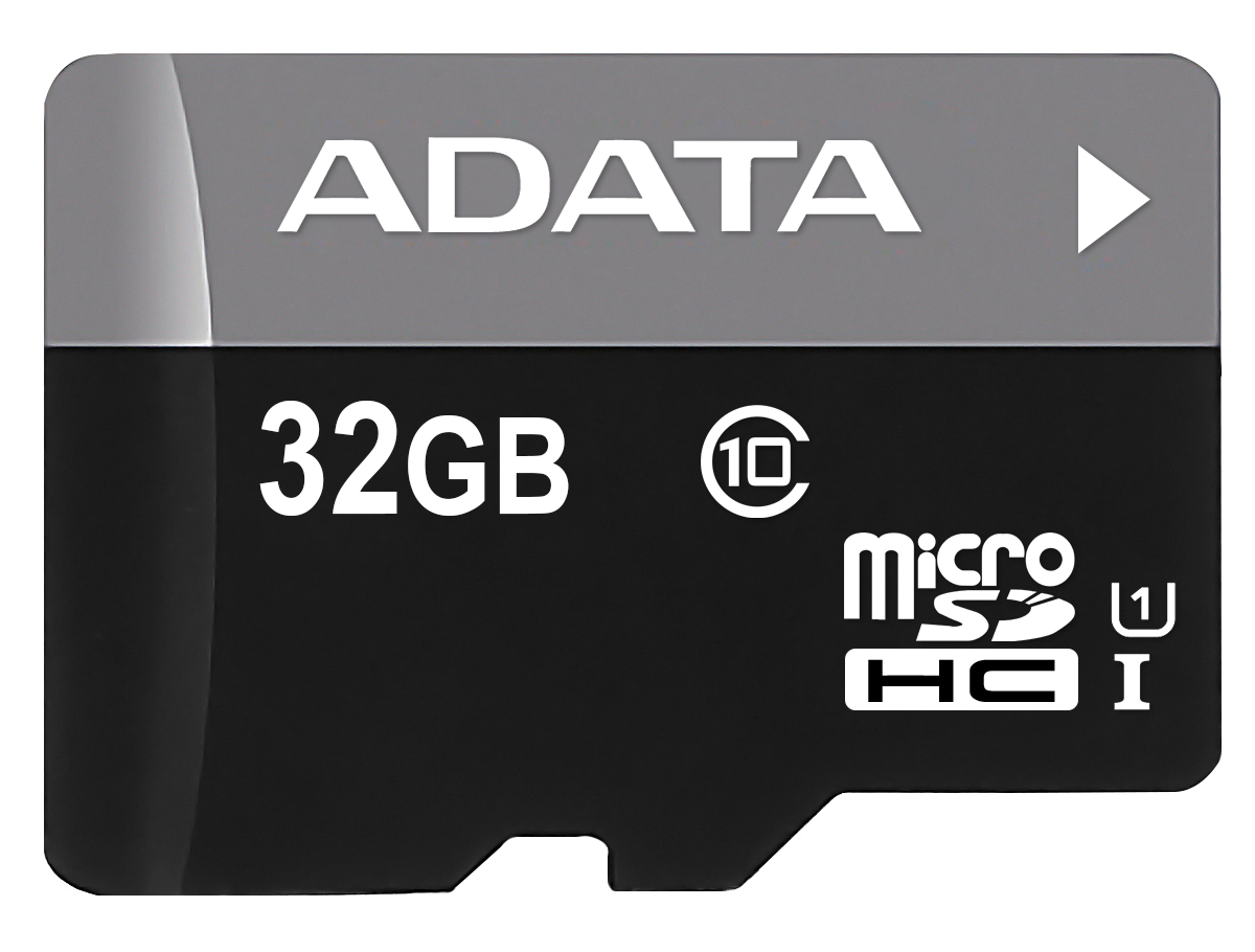 32GB AData Turbo microSDHC UHS-1 CL10 Memory Card w/SD adapter