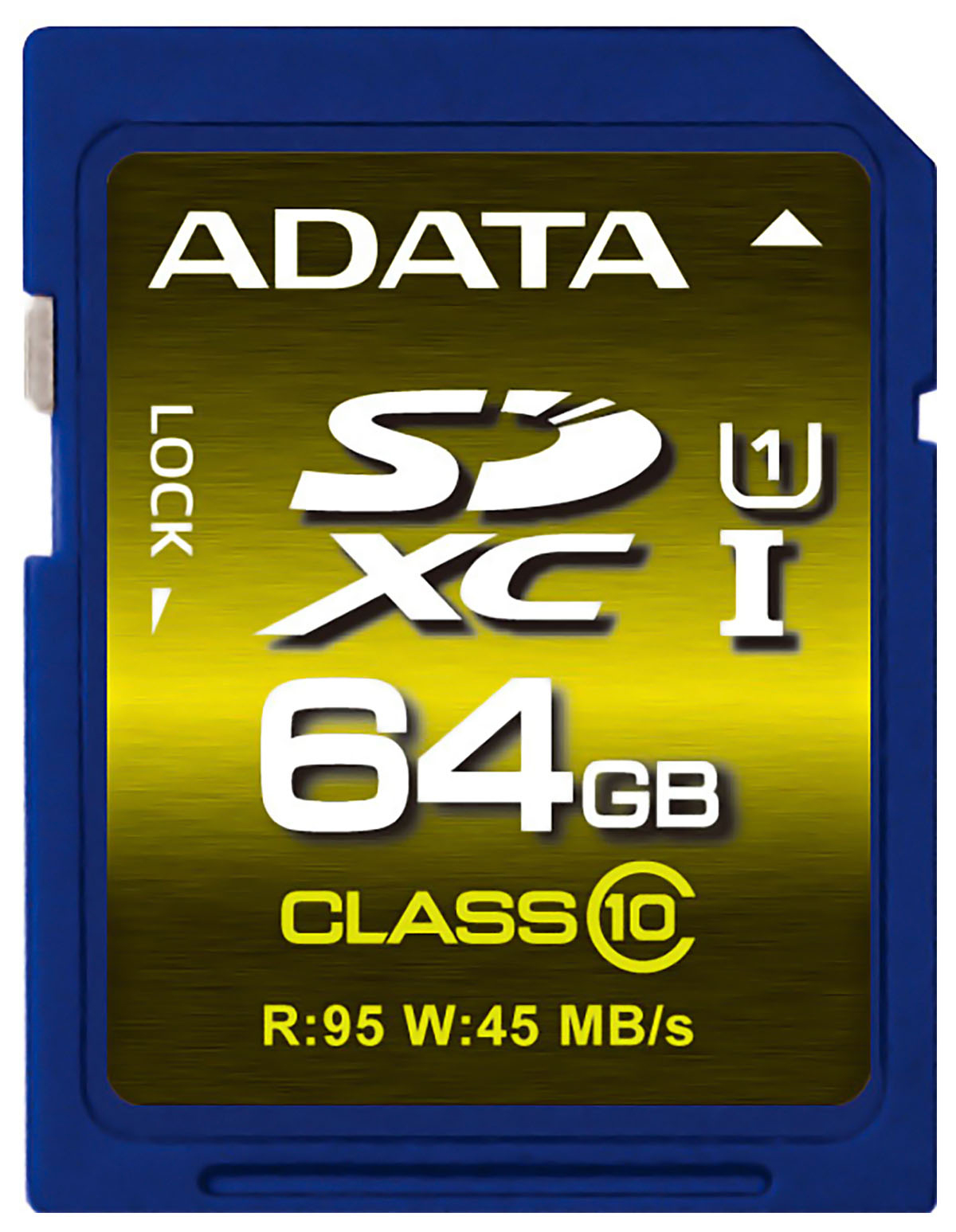 64GB AData Premier Pro SDXC UHS-1 High Performance Memory Card (R:95MB ...