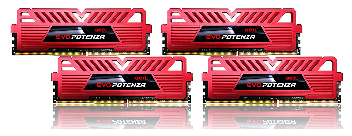 16GB GeIL EVO Potenza DDR4 PC4-24000 3000MHz Quad Channel kit (4x 4GB) CL16