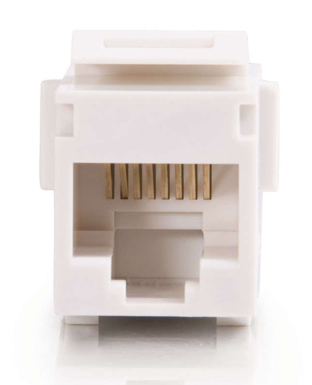 C2G RJ45 Female To RJ45 Female Modular Insert Coupler - White