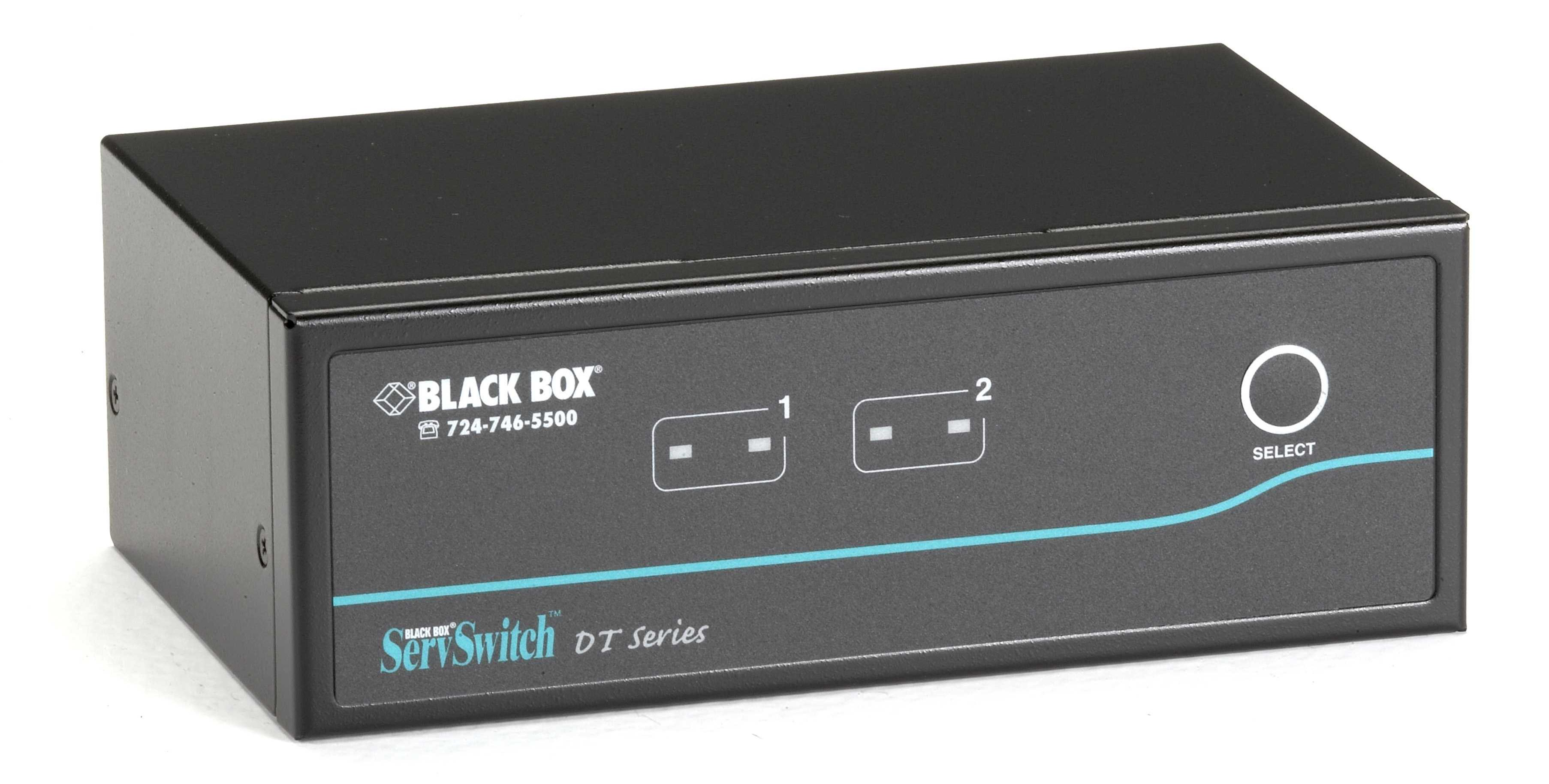 Black Box 2 Port Dual Head DVI-D KVM Switch