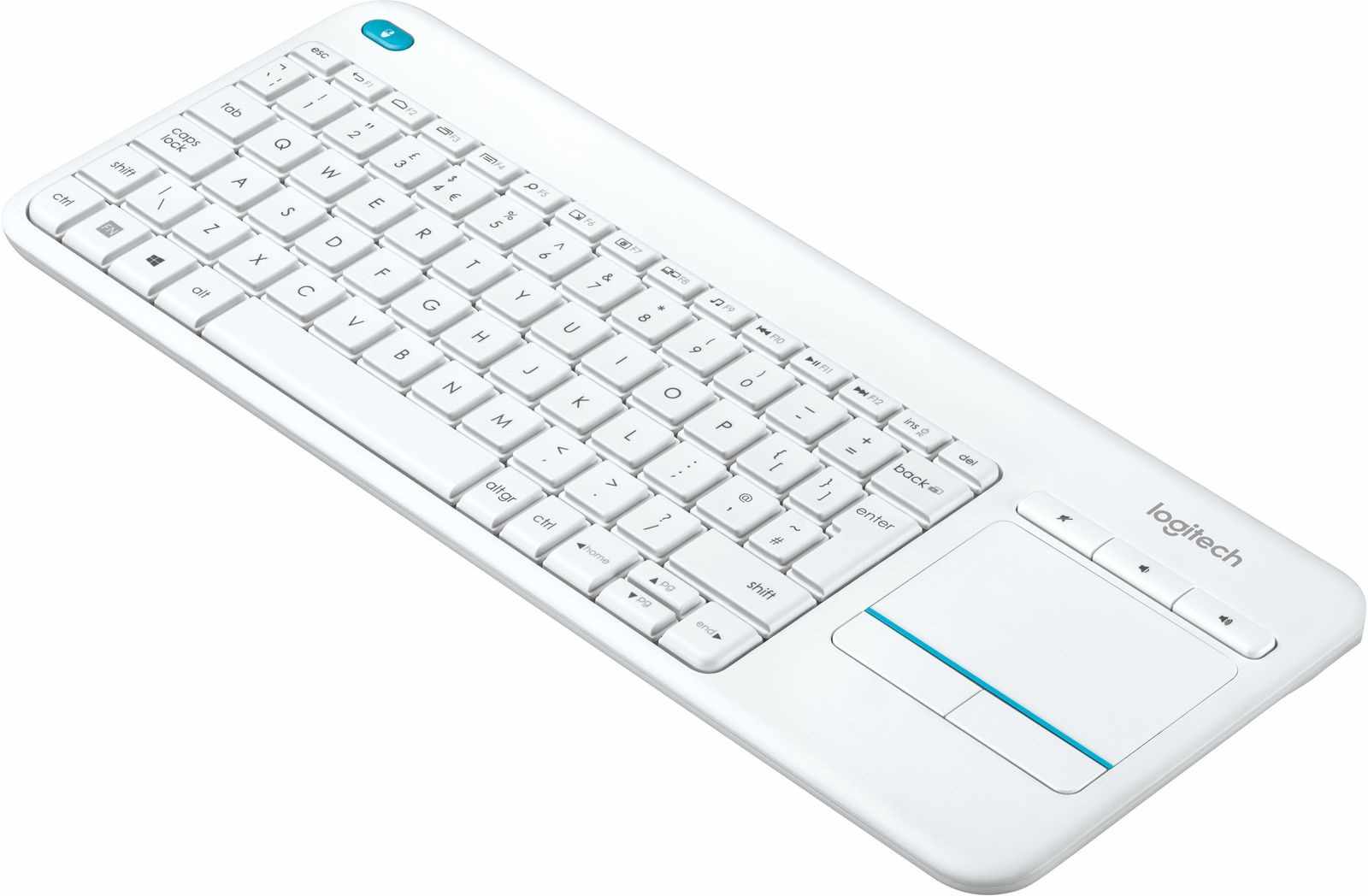 Logitech K400 Wireless Touch Keyboard - White - Italian Layout