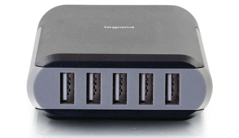 C2G 5-Port AC to USB Power Adapter - Black