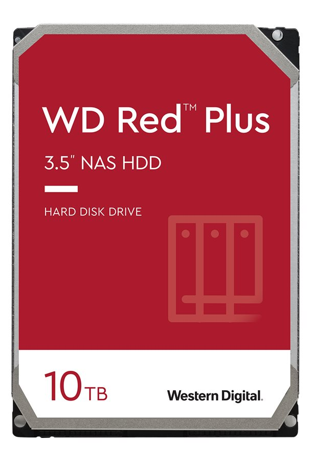 10TB Western Digital WD Red Plus 3.5 Inch Serial ATA III Internal Hard ...