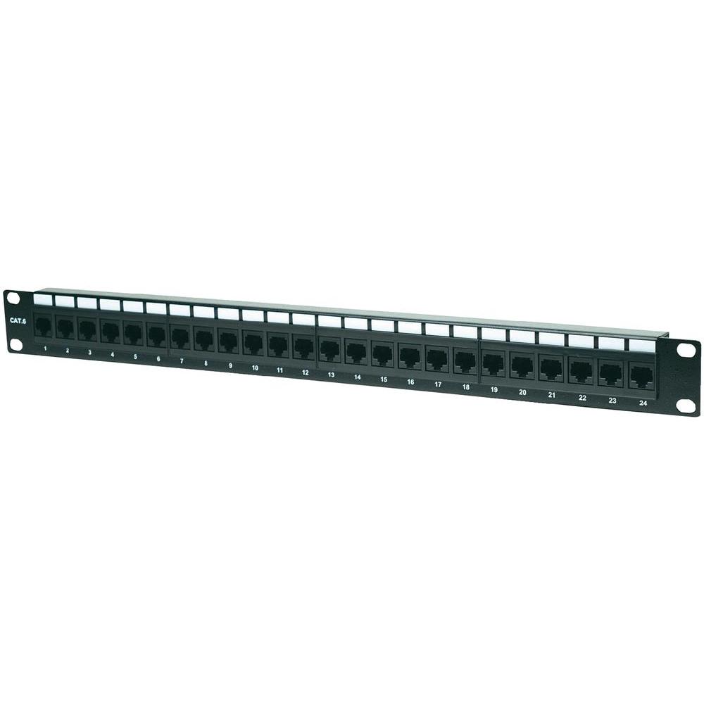 IntelliNet Cat6 24-Port 1U Cat6 Patch Panel