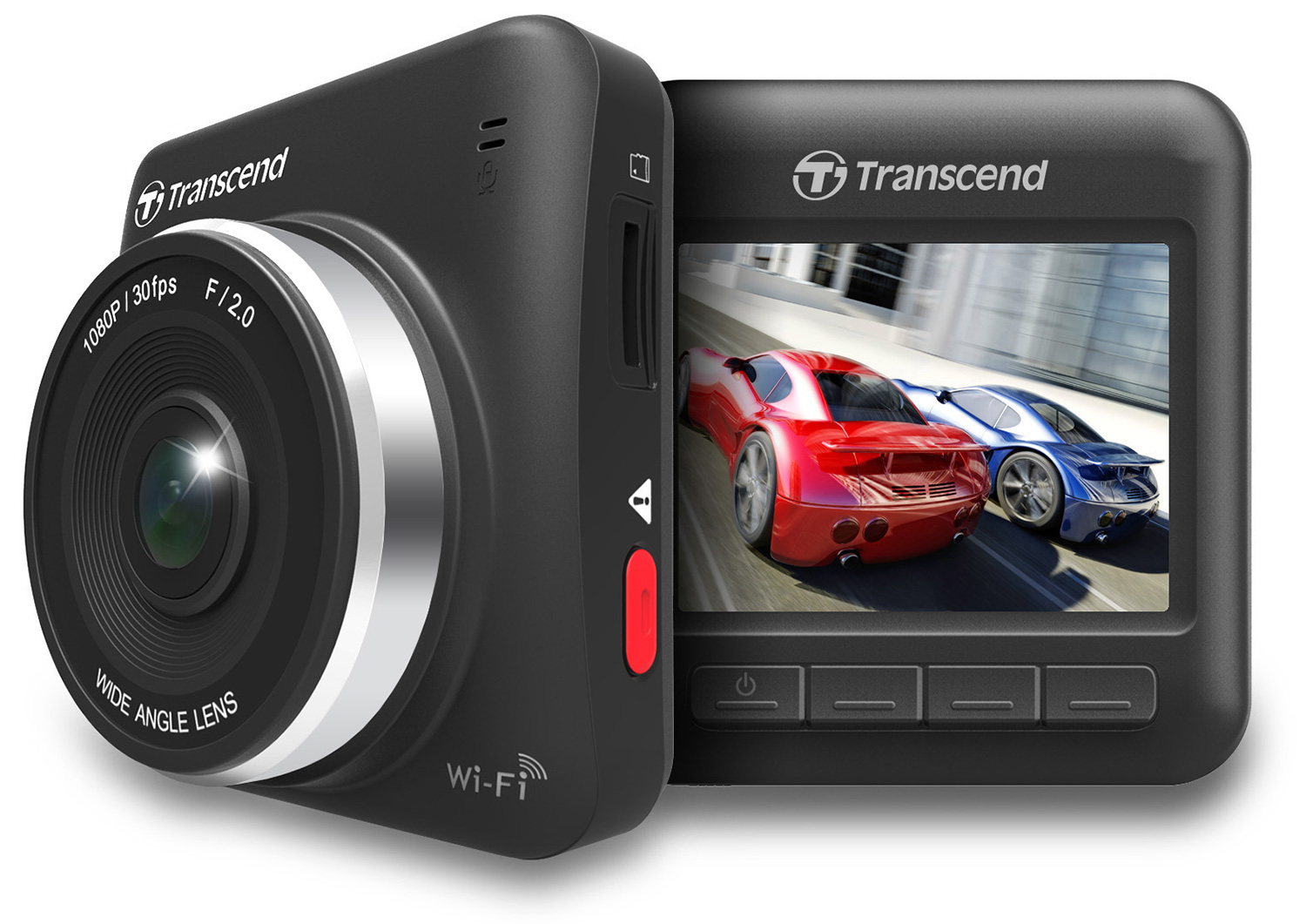 Transcend 16GB DrivePro 200M Car Video Recorder Dash Cam Built-In Wi-Fi ...