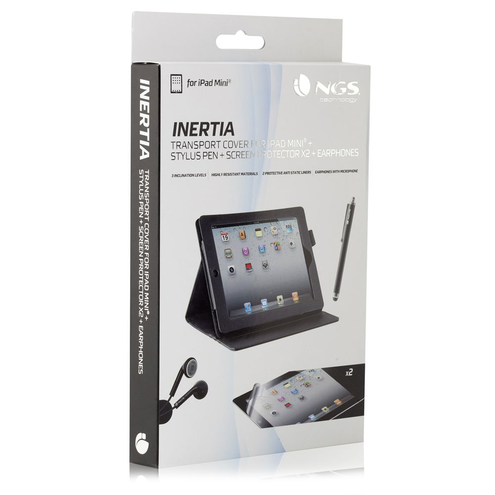 NGS Inertia - iPad Mini Case / Support Kit with Stylus Pen, Screen ...
