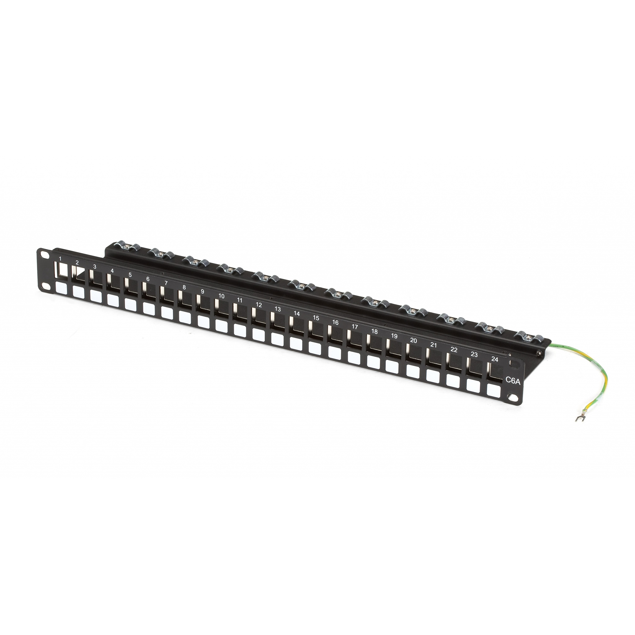 Black Box Cat6a 24-Port 1U Patch Panel