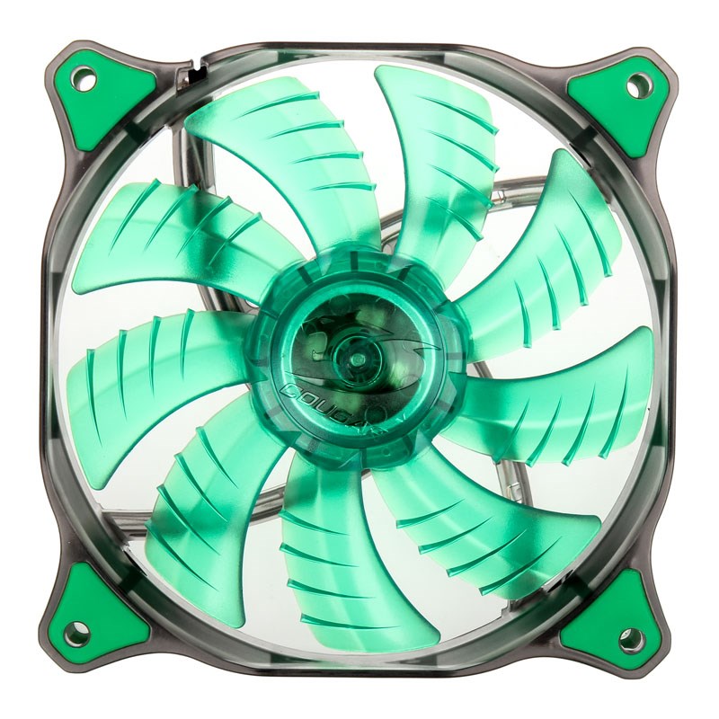 Cougar 120mm 1200RPM LED Case Fan - Green