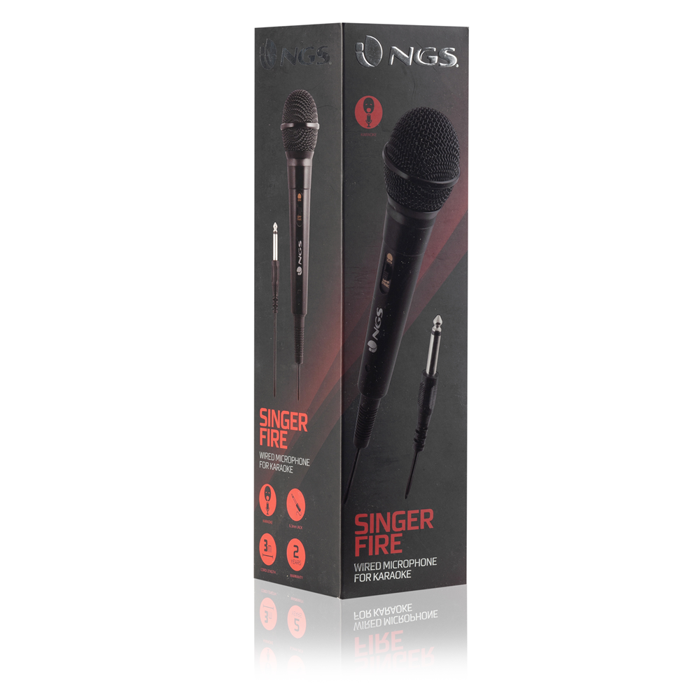 NGS Microphone Singer Fire 3m cable