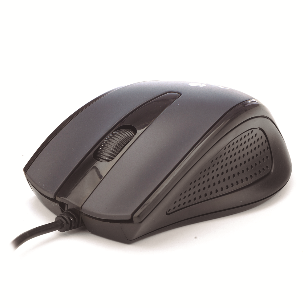 NGS Cozy USB Wired Optical Mouse, 3 buttons + Scroll Wheel - Black