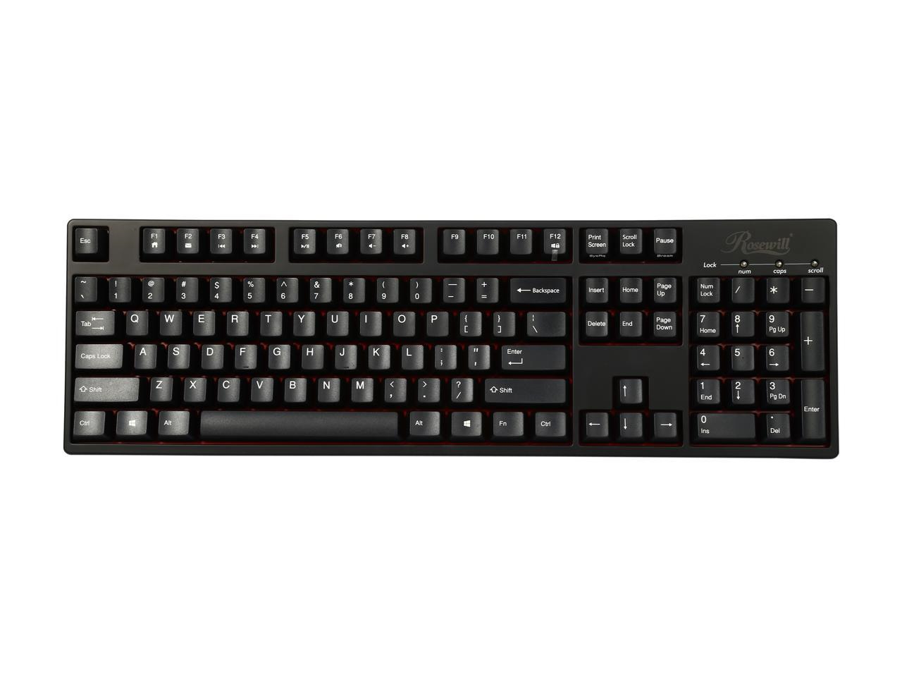 Rosewill RK-9000V2 Cherry MX Blue Switch Mechanical Keyboard