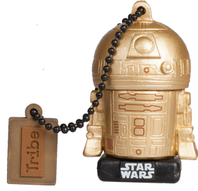 16GB Star Wars TLJ R2-D2 Gold USB Flash Drive