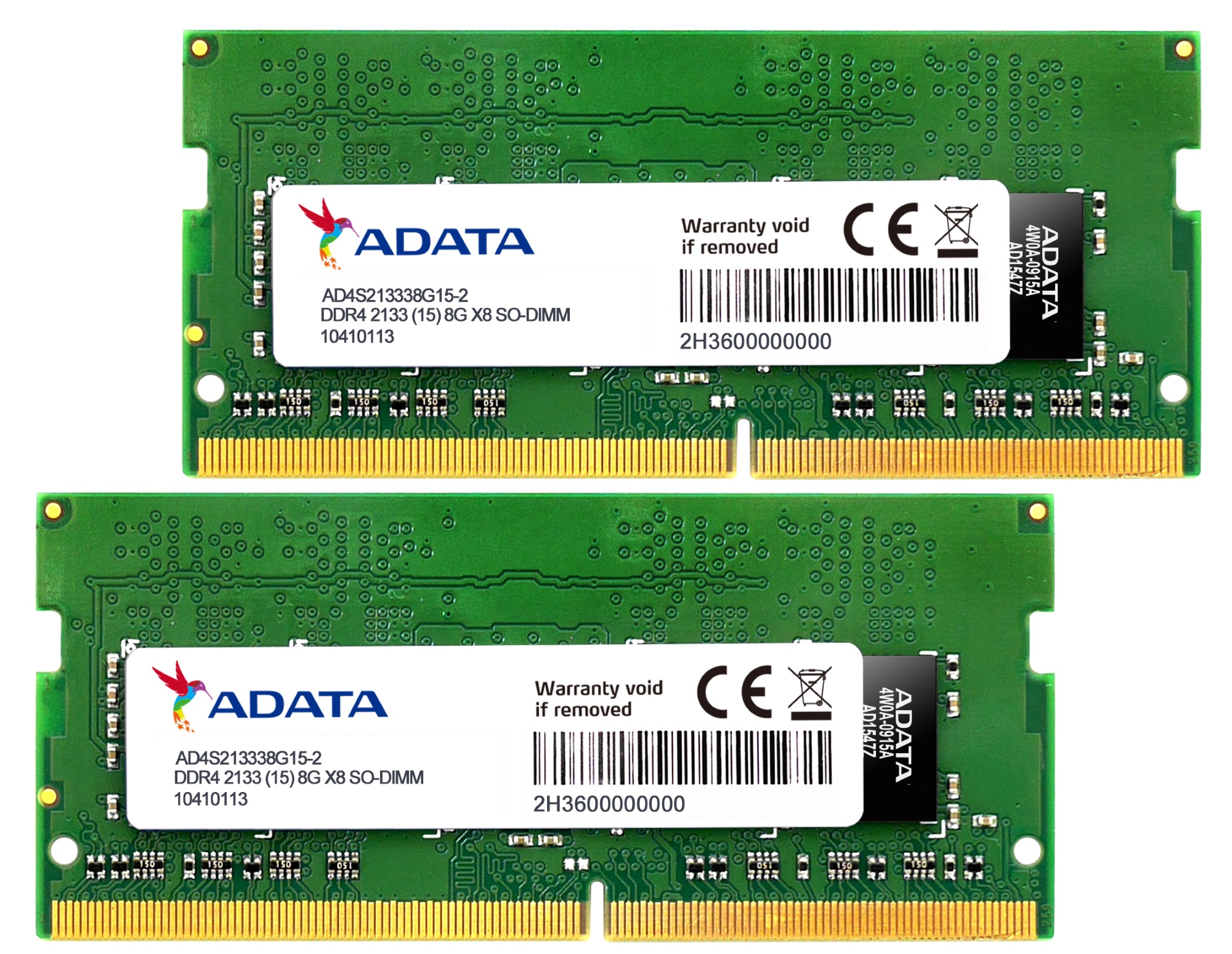 16GB AData DDR4 SO-DIMM Laptop Memory Kit 2133MHz PC4-17000 CL15 1.2V ...