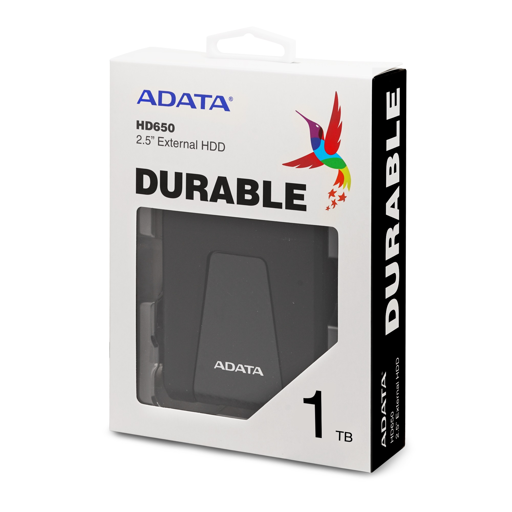 1TB AData Black HD650 Durable USB3.1 Portable Hard Drive