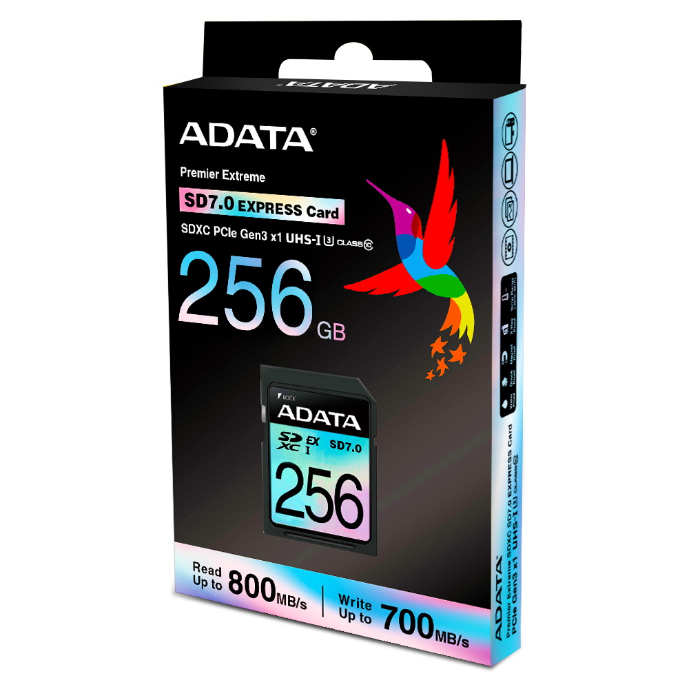 256GB AData Premier Extreme SD Express Card SDXC PCIe Gen3 UHS-I U3 SD7.0