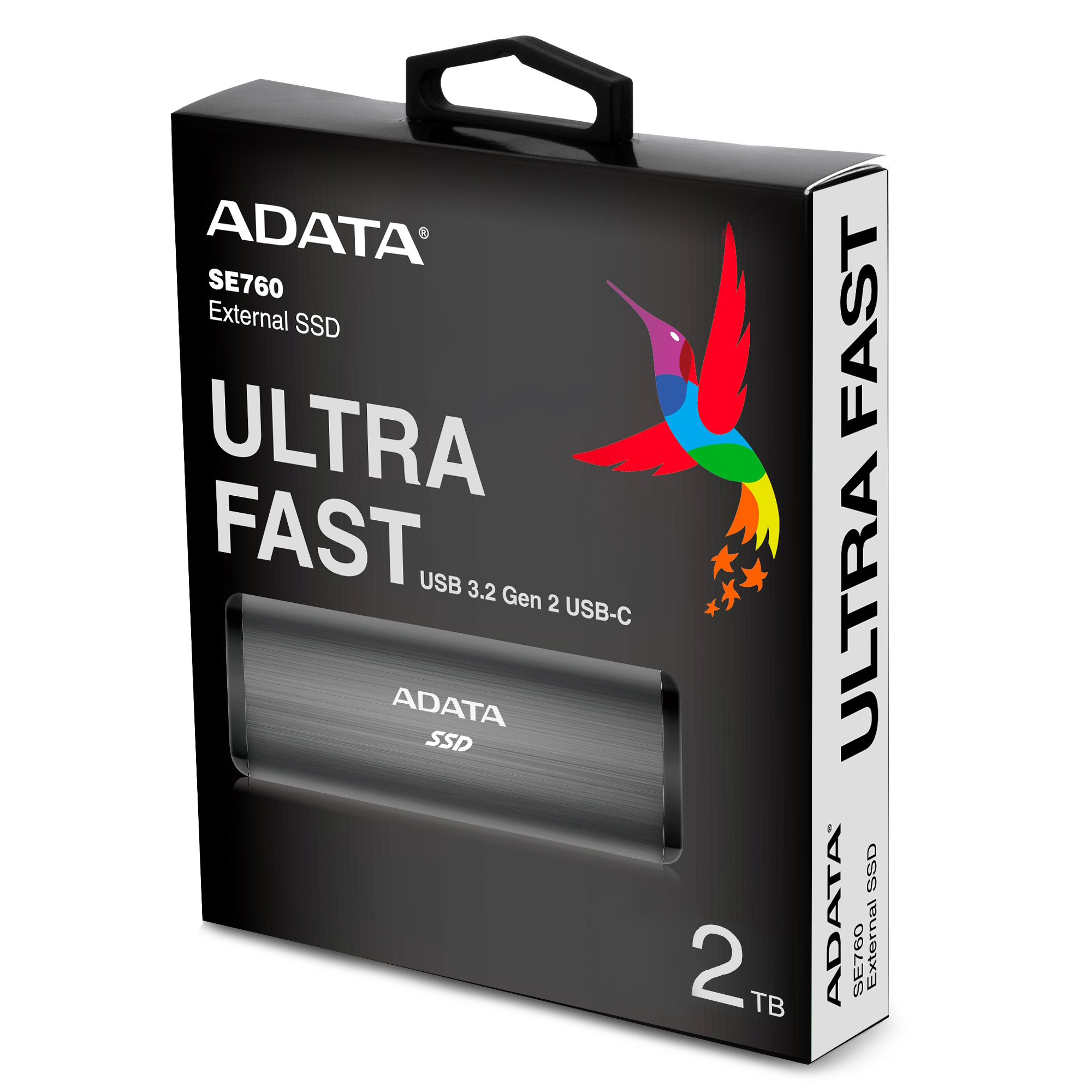 2TB AData Elite SE760 External SSD, Ultra Fast USB3.2 Titanium Gray