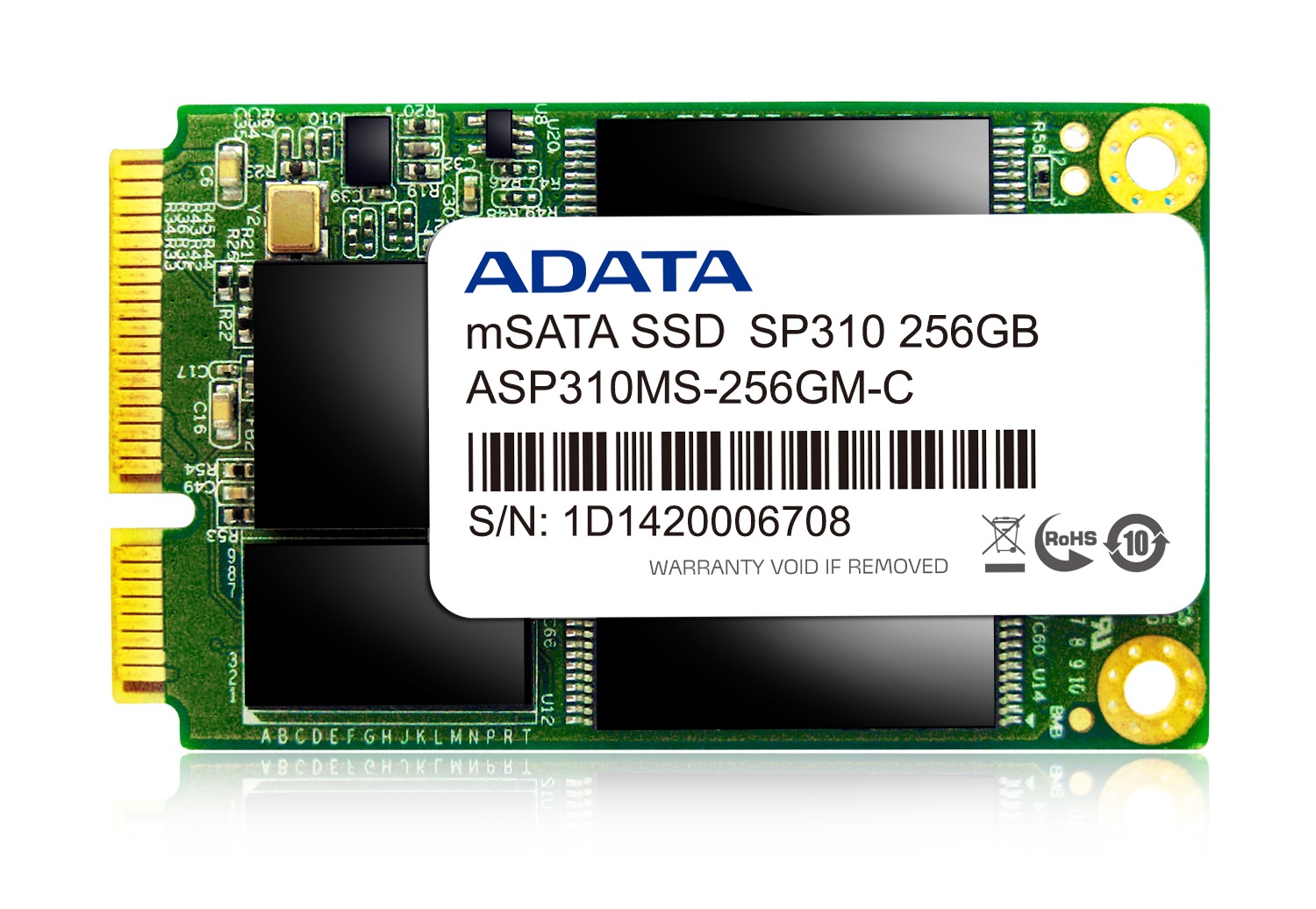 256GB AData Premier Pro SP310 mSATA 6Gb/s Solid State Disk (540MB/sec ...
