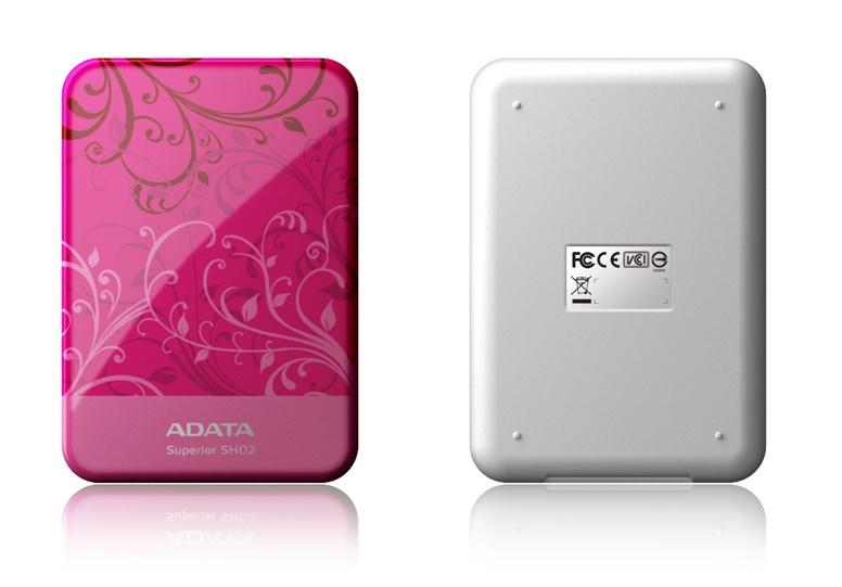 1TB AData Superior SH02 2.5-inch Portable USB Hard Drive (Pink Edition)