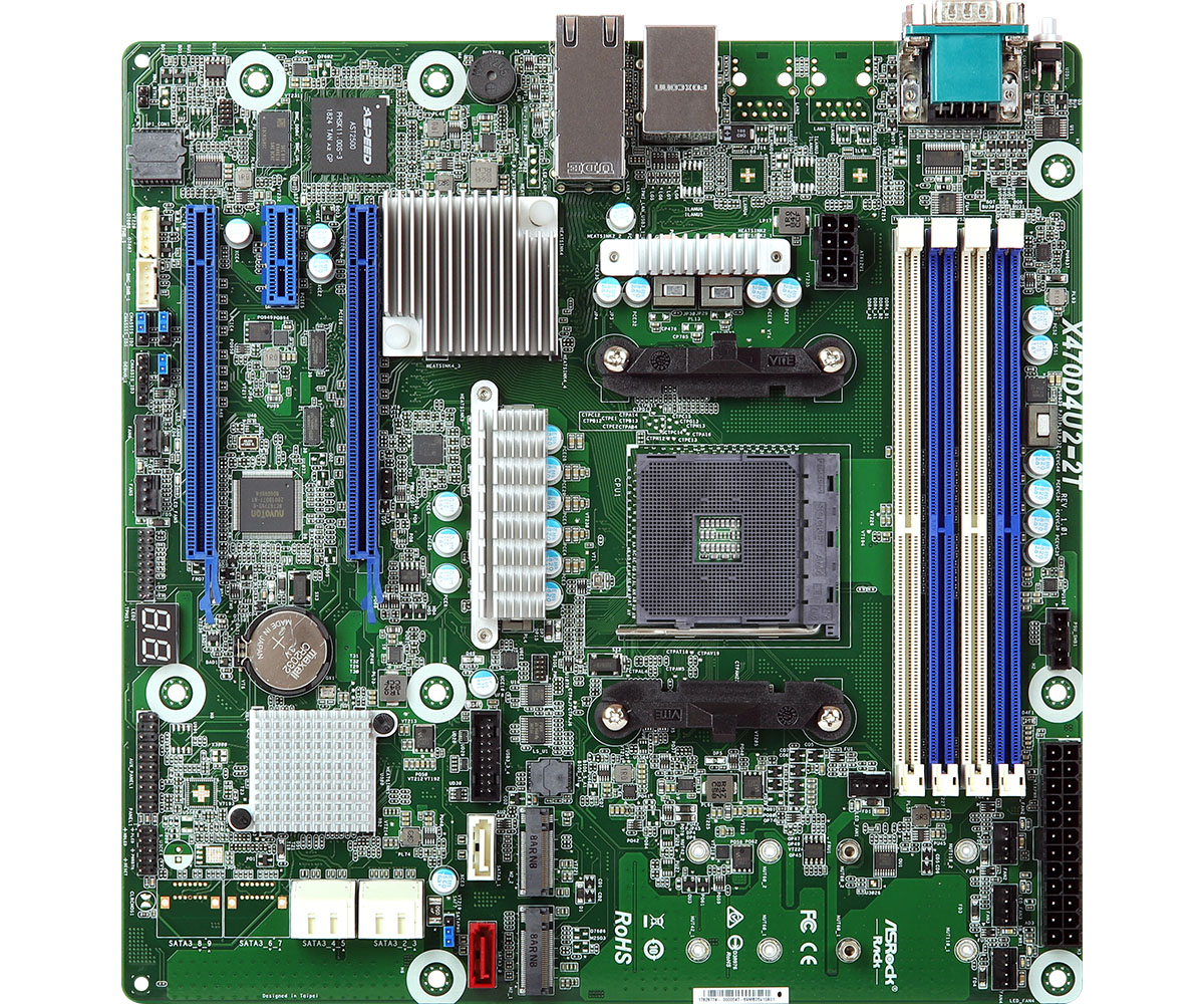Asrock AMD X470 Micro ATX DDR4-SDRAM Motherboard