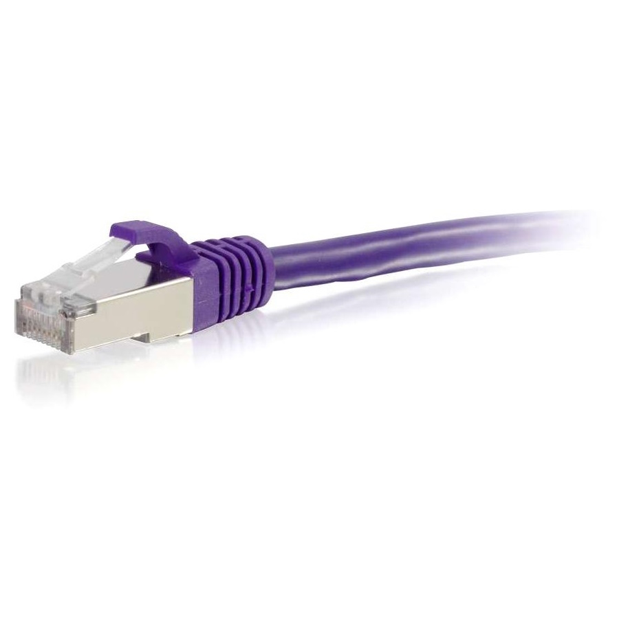 C2G Unshielded Non-Booted Cat6 Ethernet Network Cable - Purple - 7ft