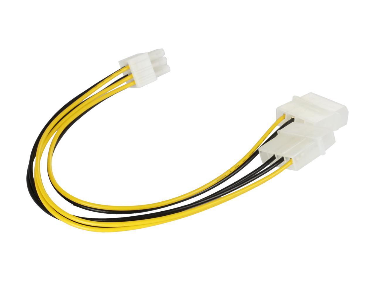 10IN C2G PCI Express to 4-pin Molex Power Adapter Cable
