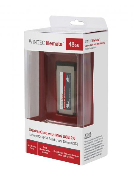 48GB FileMate SolidGO ExpressCard 34 Ultra SSD (w/mini USB port)