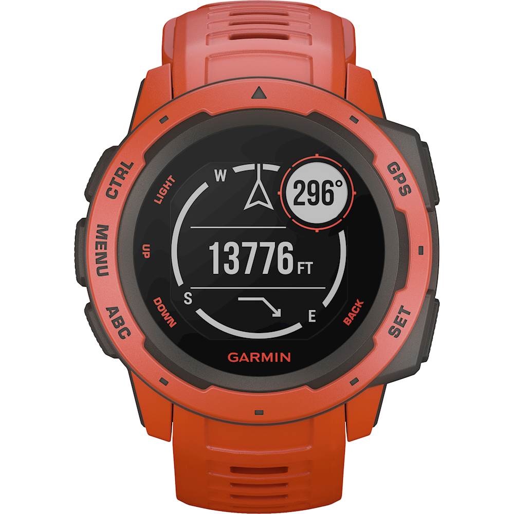 Garmin Instinct Rugged GPS Watch – Red