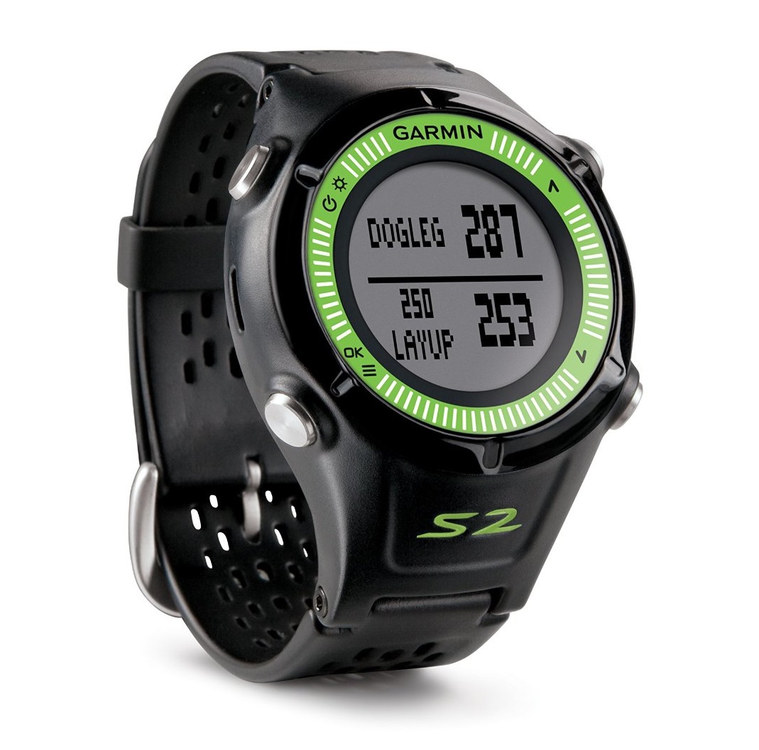 Garmin Approach S2 Golf GPS Watch Black/Green (Worldwide Edition)