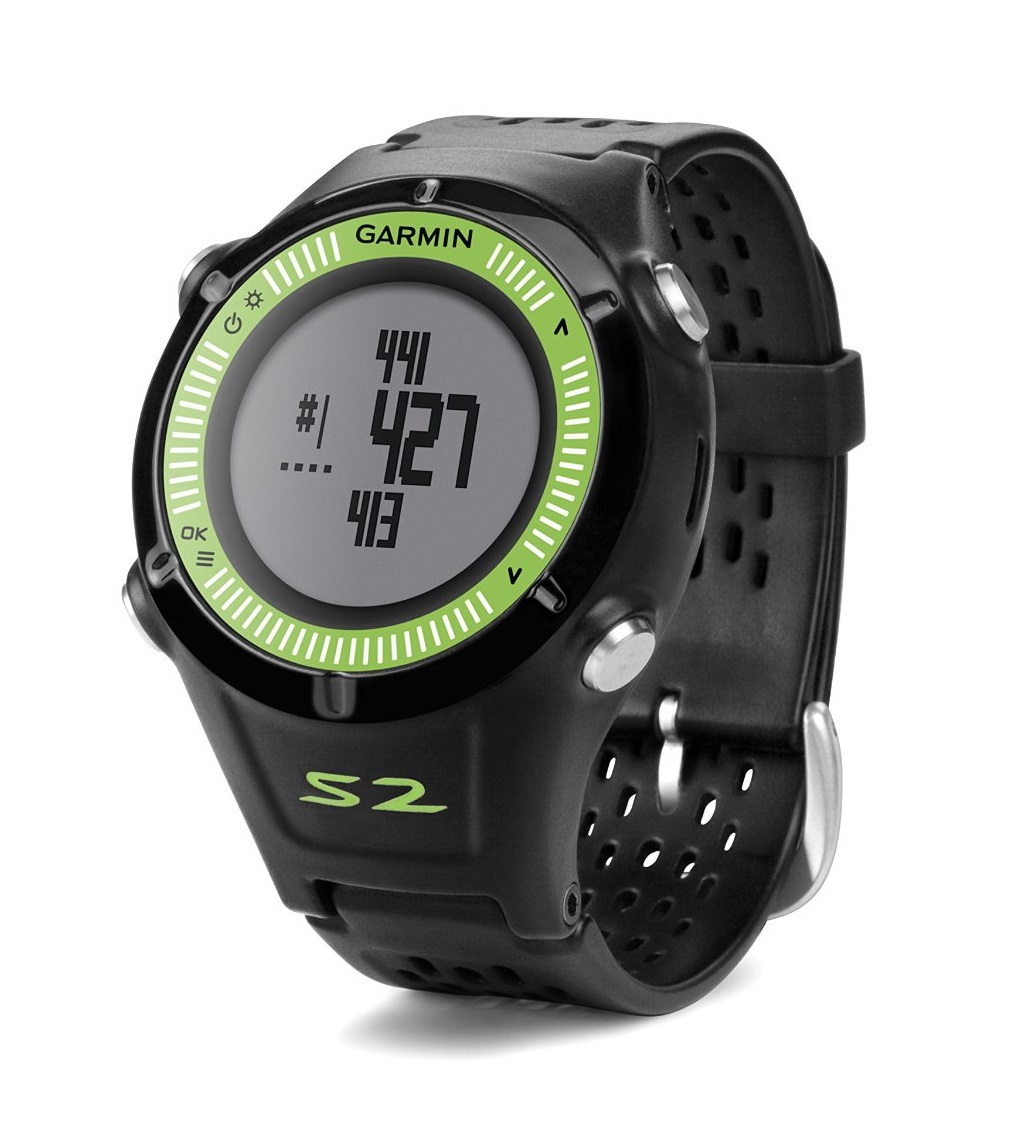 Garmin Approach S2 Golf GPS Watch Black/Green (Worldwide Edition)