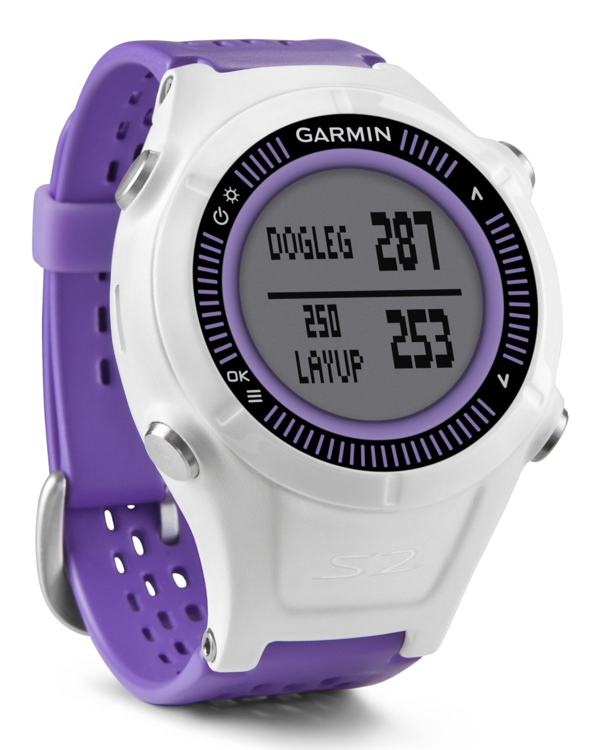 Garmin Approach S2 Golf GPS Watch Purple/White (Worldwide Edition)