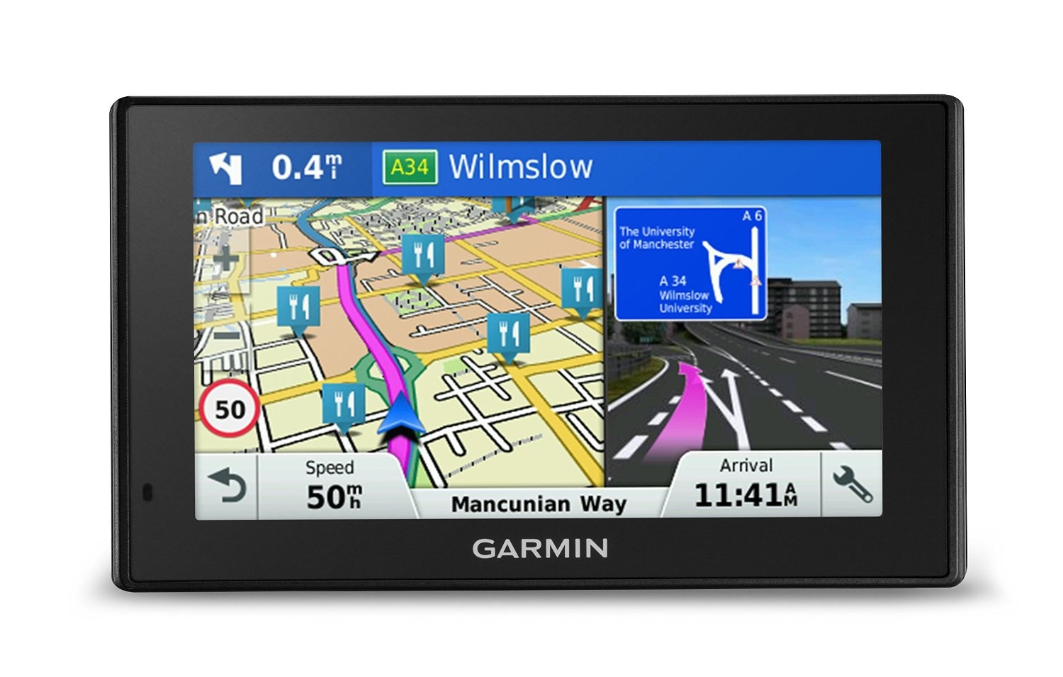 Garmin DriveSmart 50LM Satnav GPS Western Europe Maps Lifetime Maps - 5 ...