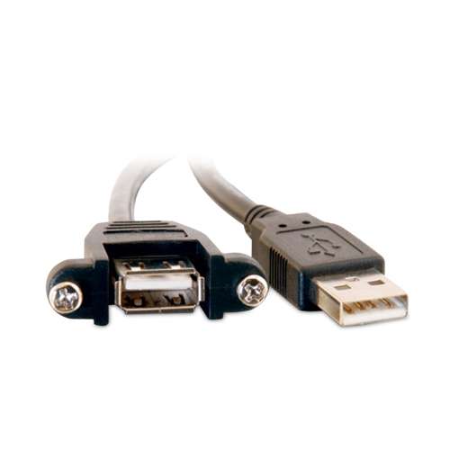 C2G 1.5FT USB Type-A Male to USB Type-A Female Cable - Black