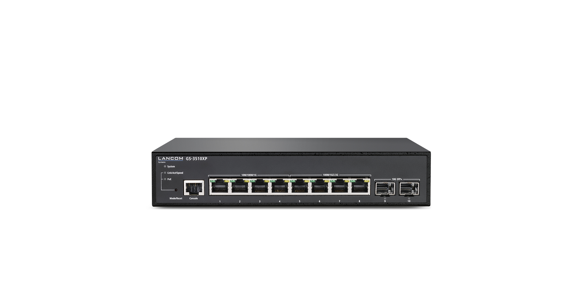 Lancom Systems GS-3510XP Managed L2 2.5G Ethernet (100/1000/2500) Power over Ethernet (PoE) 1U Black