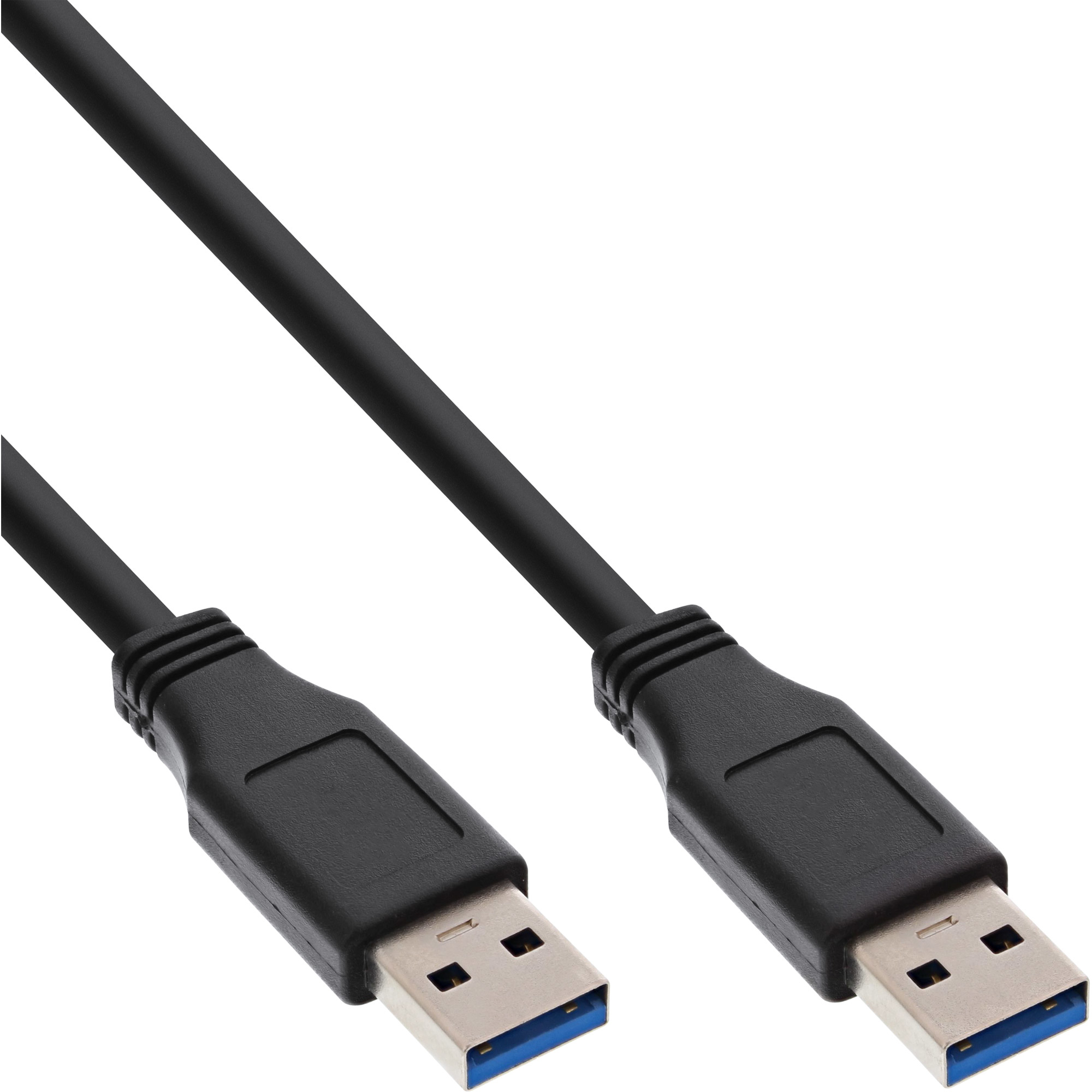 InLine USB 3.2 Gen.1 Cable Type A male / A male, black, 1m