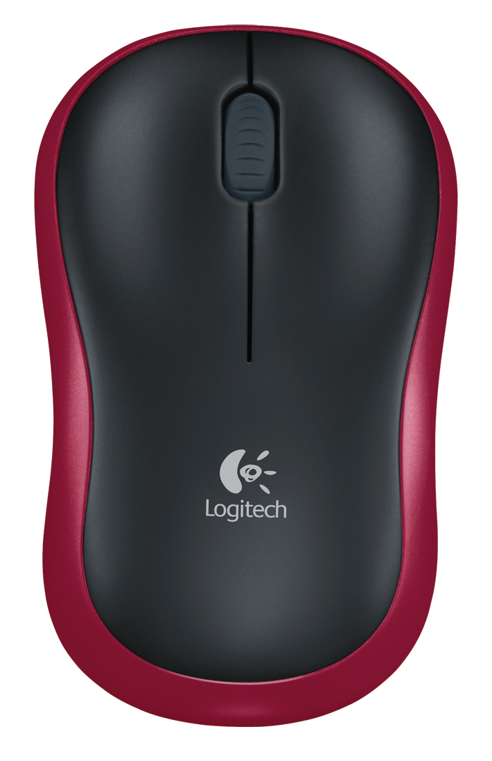 Logitech M185 Wireless Optical Mouse Red