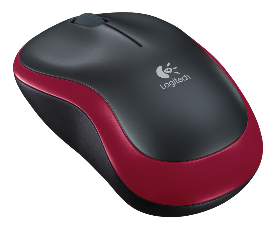 Logitech M185 Wireless Optical Mouse Red
