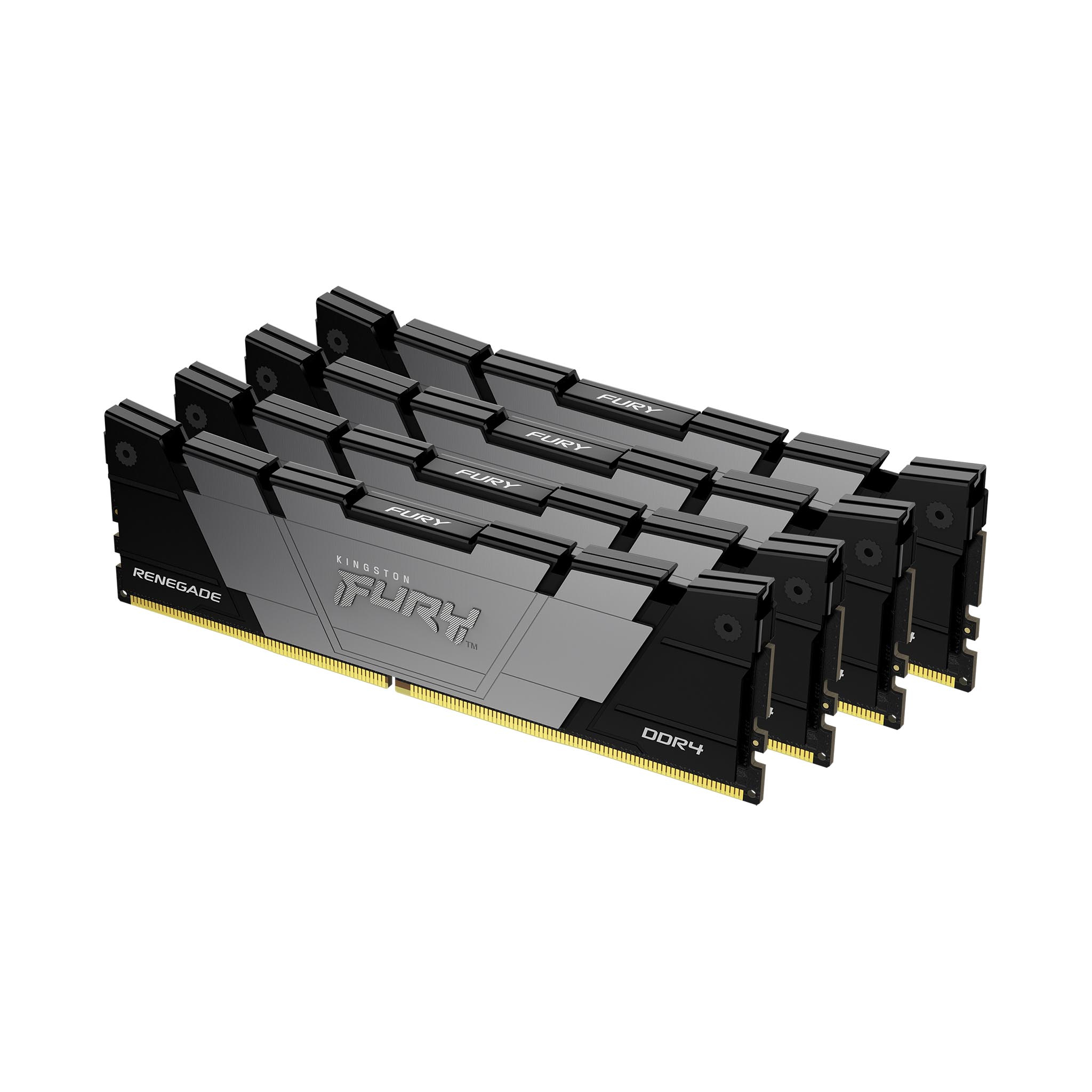 64GB Kingston FURY Renegade DDR4 3600MHz CL16 Quad Channel Kit (4x 16GB ...
