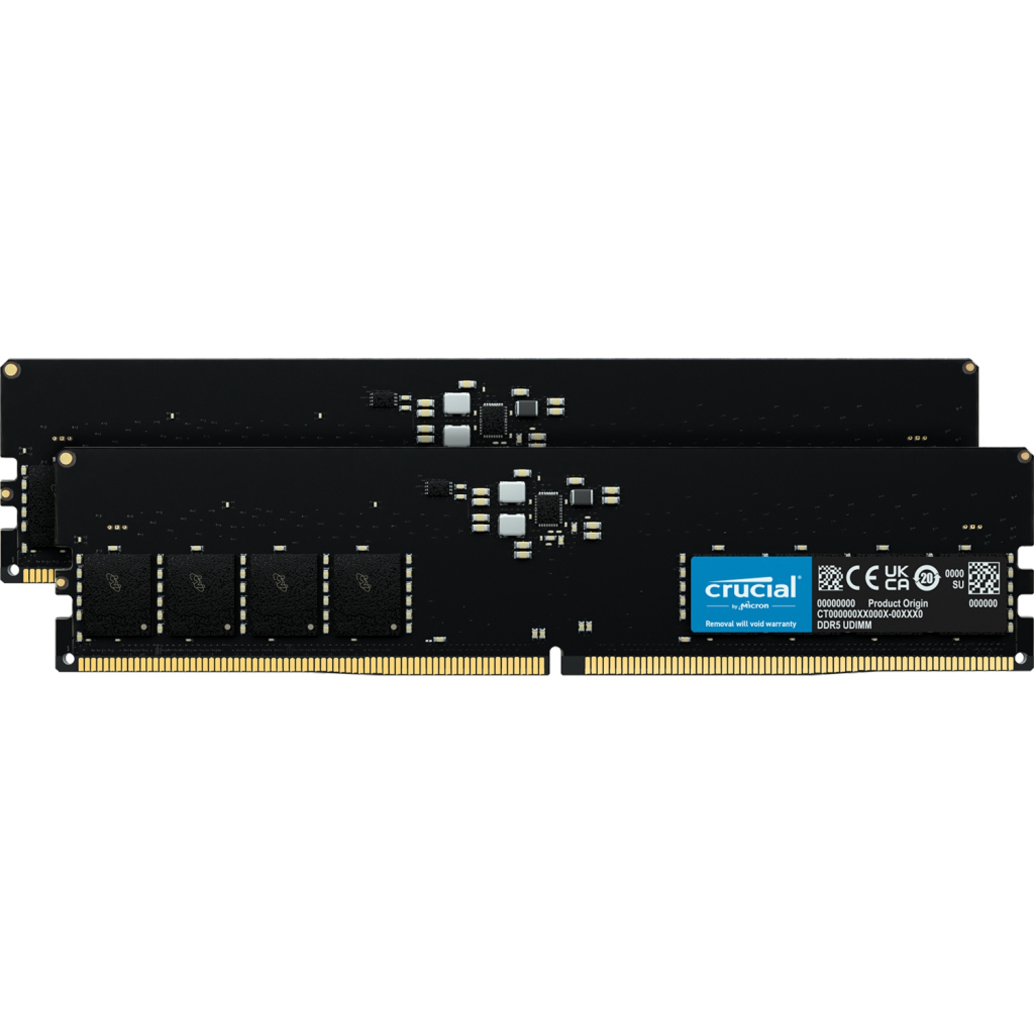 32GB Crucial DDR5 4800MHz PC5-38400 CL40 Dual Channel Kit 2x16GB