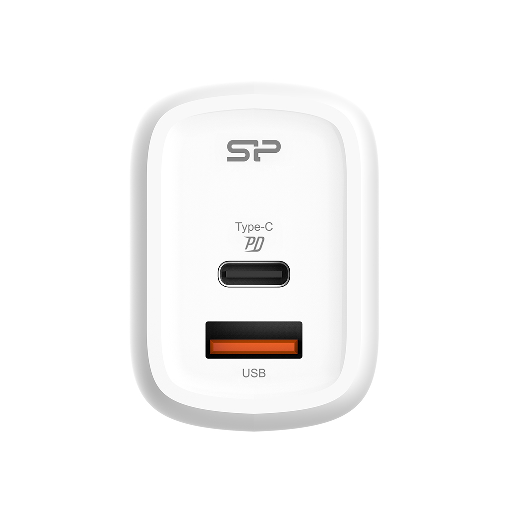 Silicon Power Boost Charger QM25, USB Dual-Output Type-A and Type-C (EU ...