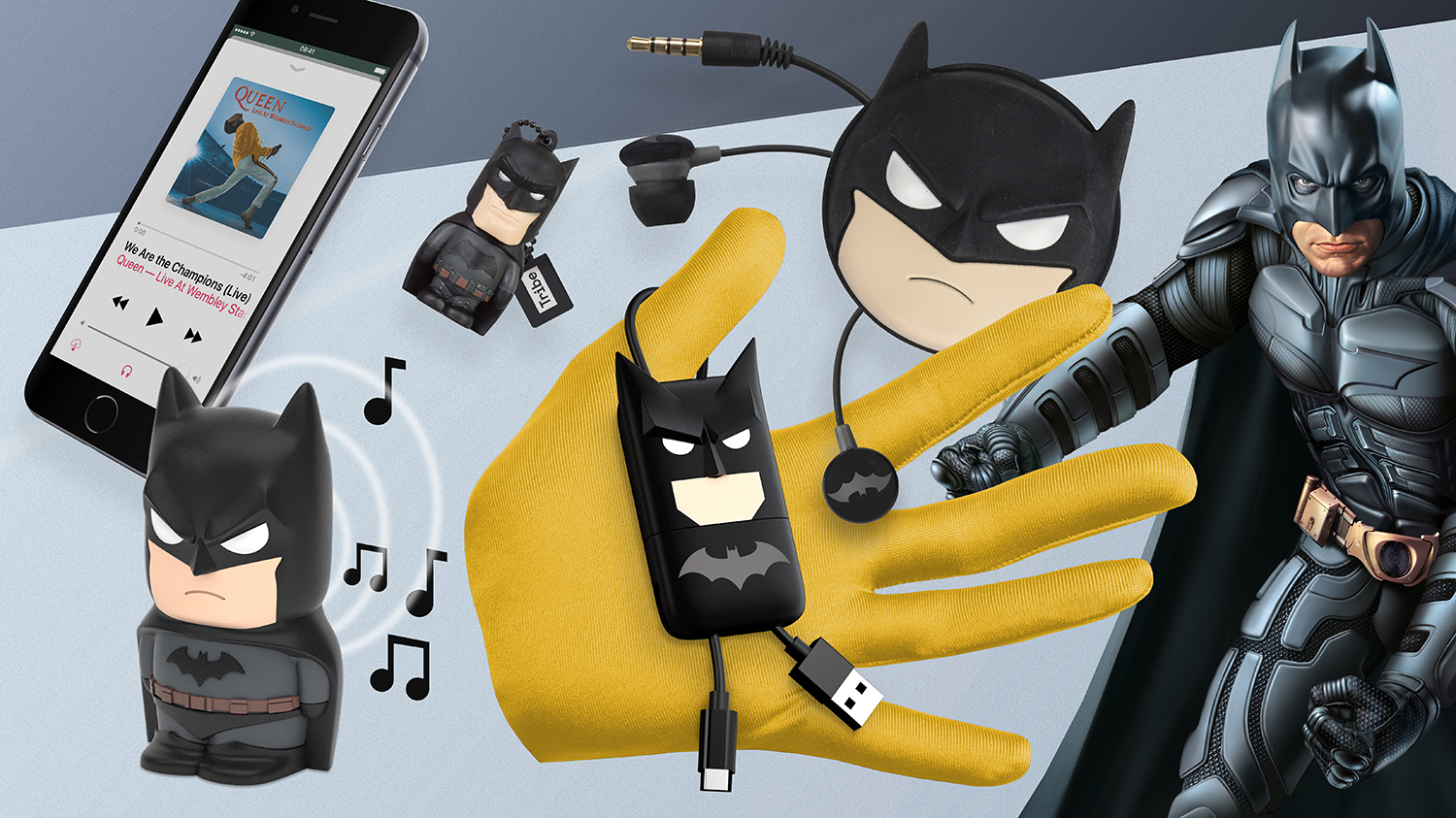 DC Batman Movie Gift Box - Bluetooth Speaker, 16GB USB, Earphones and ...