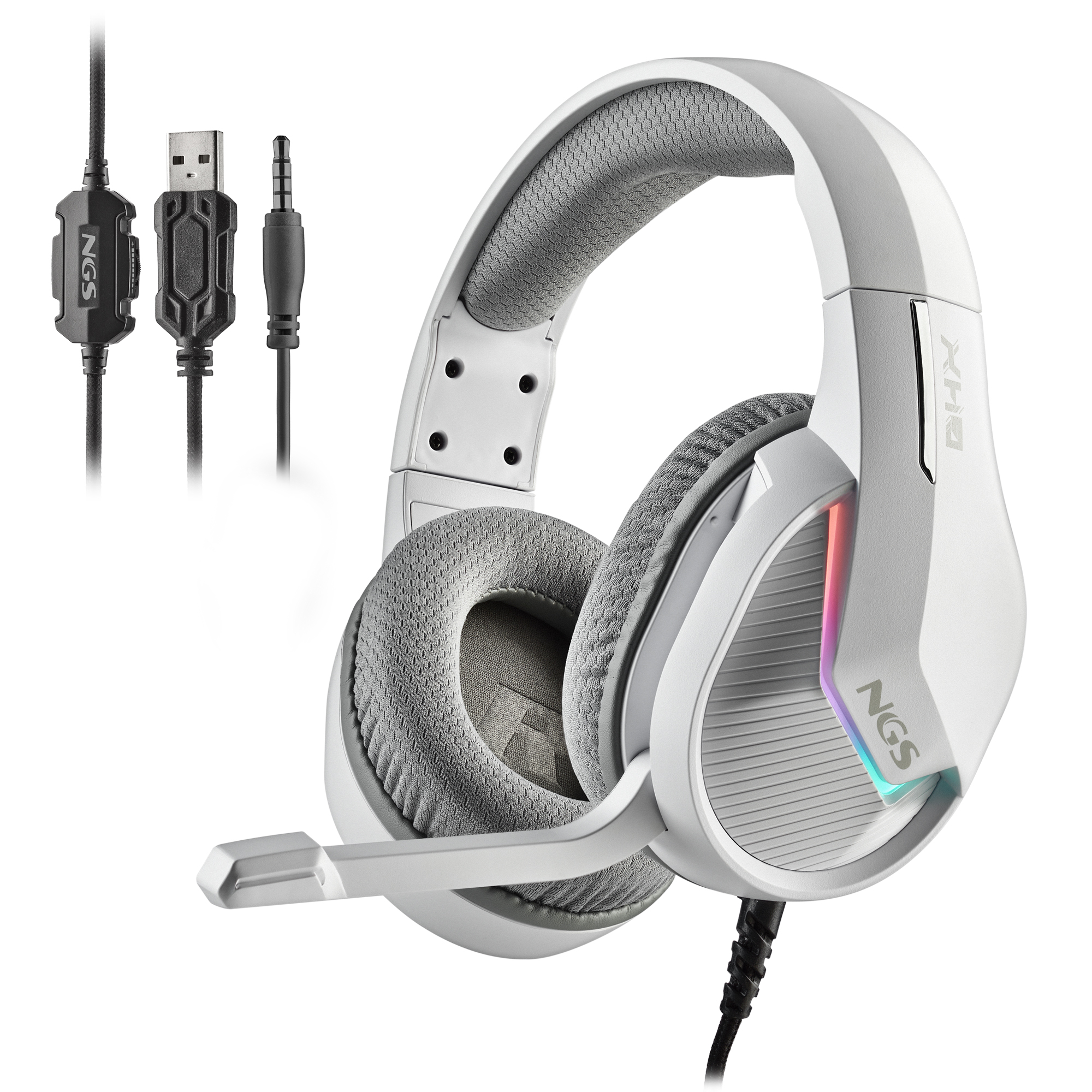 NGS GHX-515, High-Performance Gaming Headset with RGB Lights, PS/XBOX ...