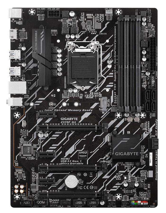 Gigabyte Z370P D3 Intel Z370 Express ATX Motherboard